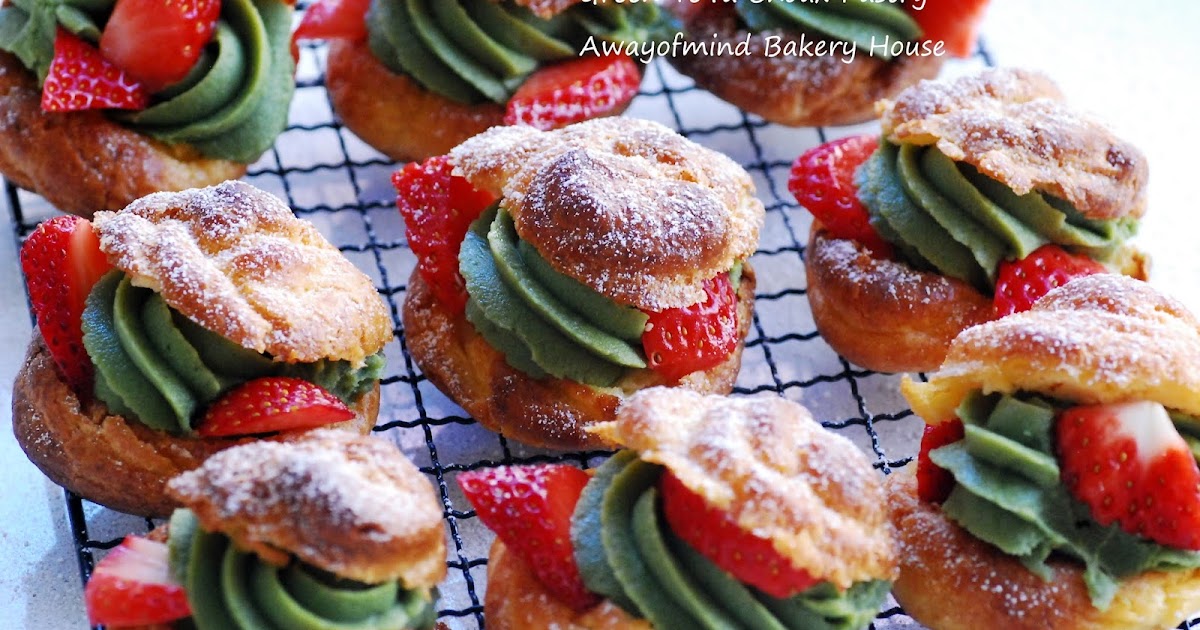 Awayofmind Bakery House: Green Tea Choux Pastry 抹茶泡芙