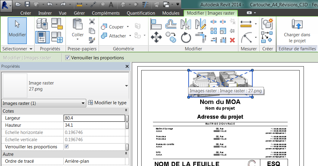 Revit-Mémo: Revit 2014_Cartouche avec révisions