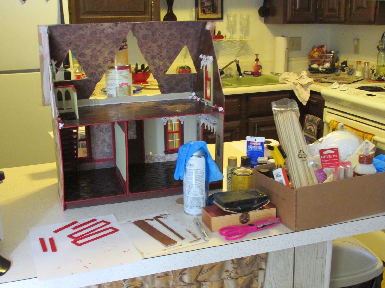 I Dream In Miniature: The Assembly Process Of The Orchid Dollhouse Kit
