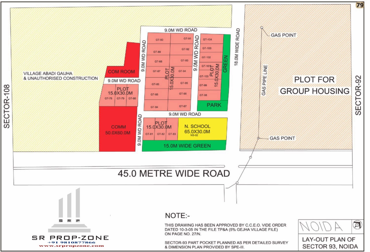 Layout Plan of Noida Sector-93 HD Map - Greater Noida Industry I BUY I ...