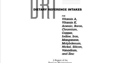 Libros Técnicos: Iom Dri Dietary Reference Intakes for Vitamin A ...