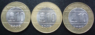 Republic India coin collection: Coins Series, Differant year versions