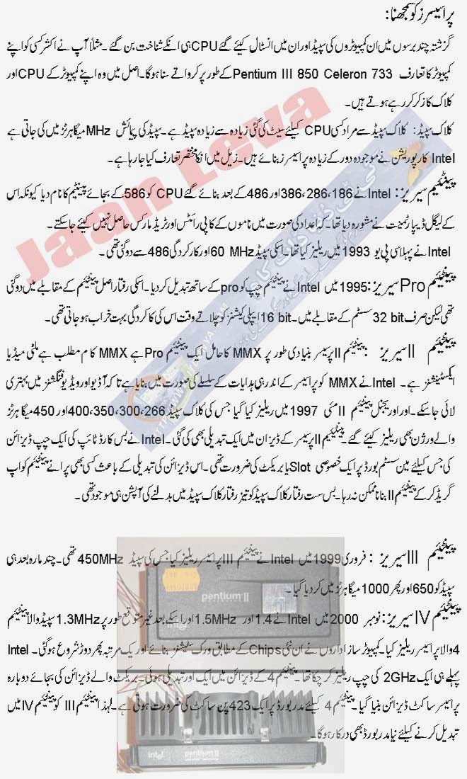 Learn Computer Hardware In Urdu