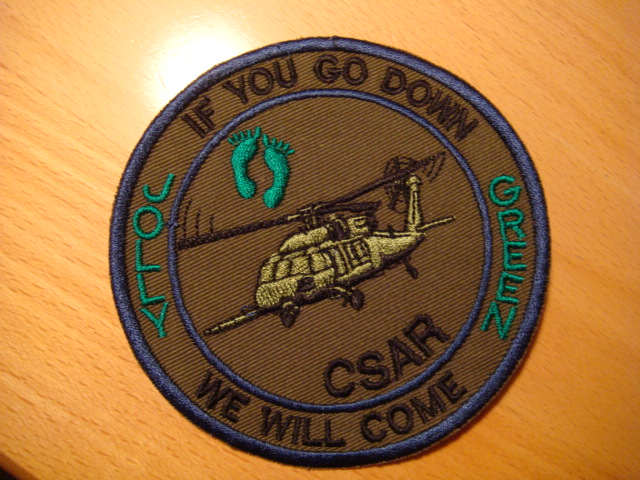 THE USAF RESCUE COLLECTION: USAF 33rd. RQS / HH-60 PJ / CSAR / OD Patch