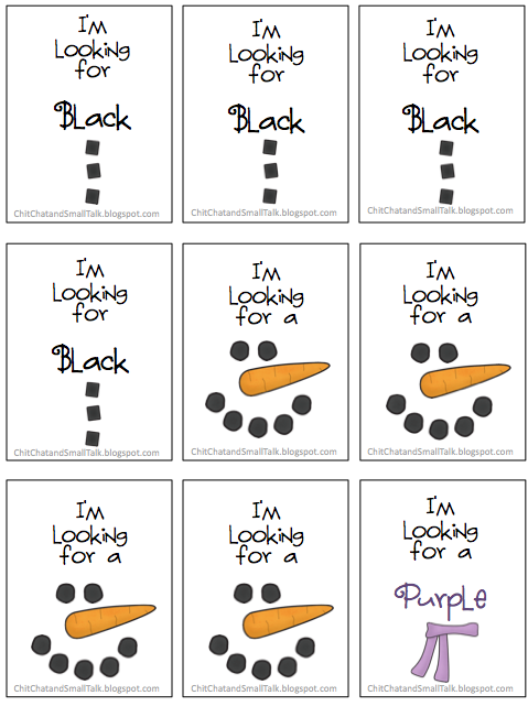 Chit Chat and Small Talk: Snowman Slam! Game