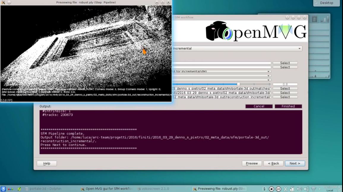ATOR: ArcheOS Hypatia, a new tool for 3D documentation: opnMVG-GUI