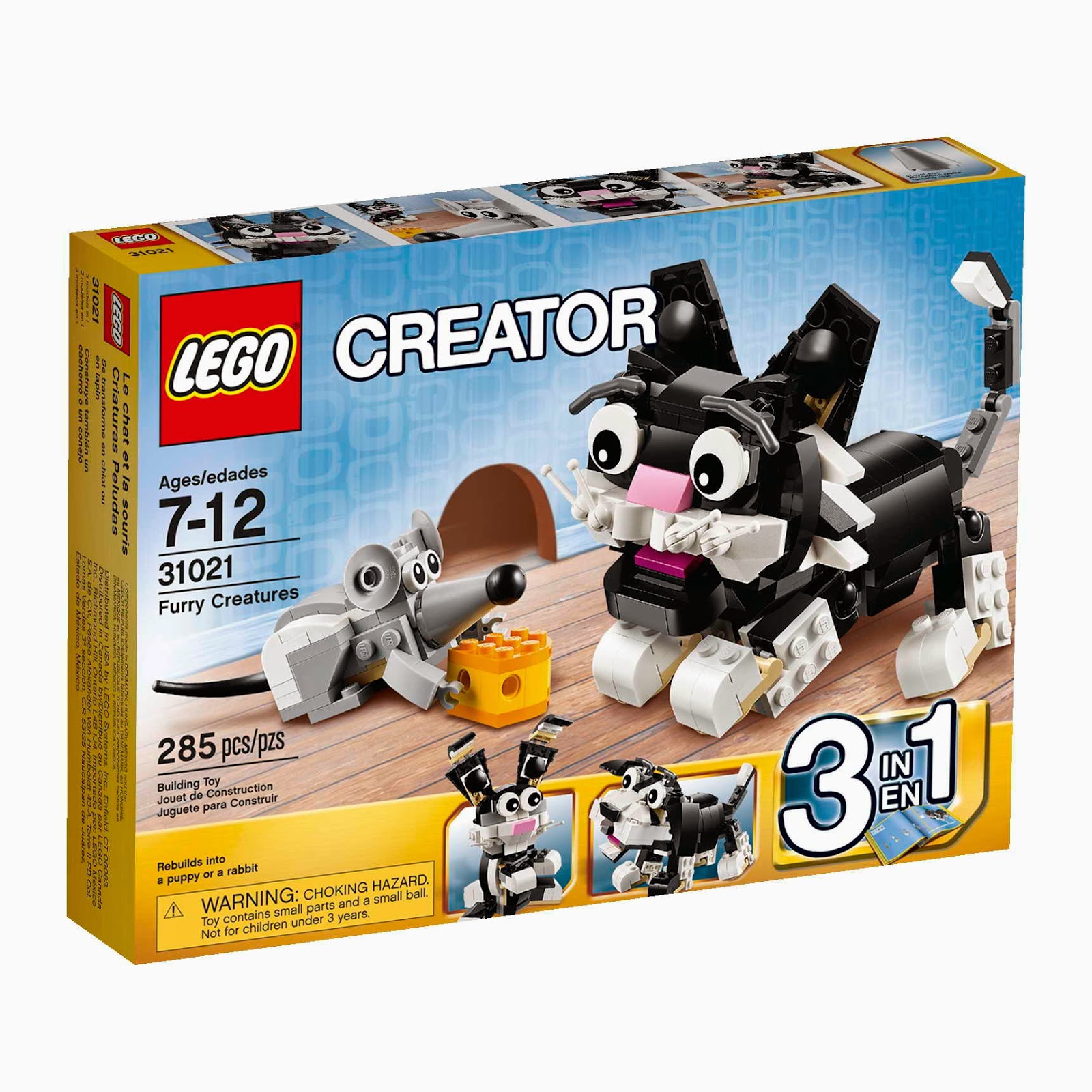 LEGO gosSIP: 131113 LEGO 31021 Furry Creatures box art and picture