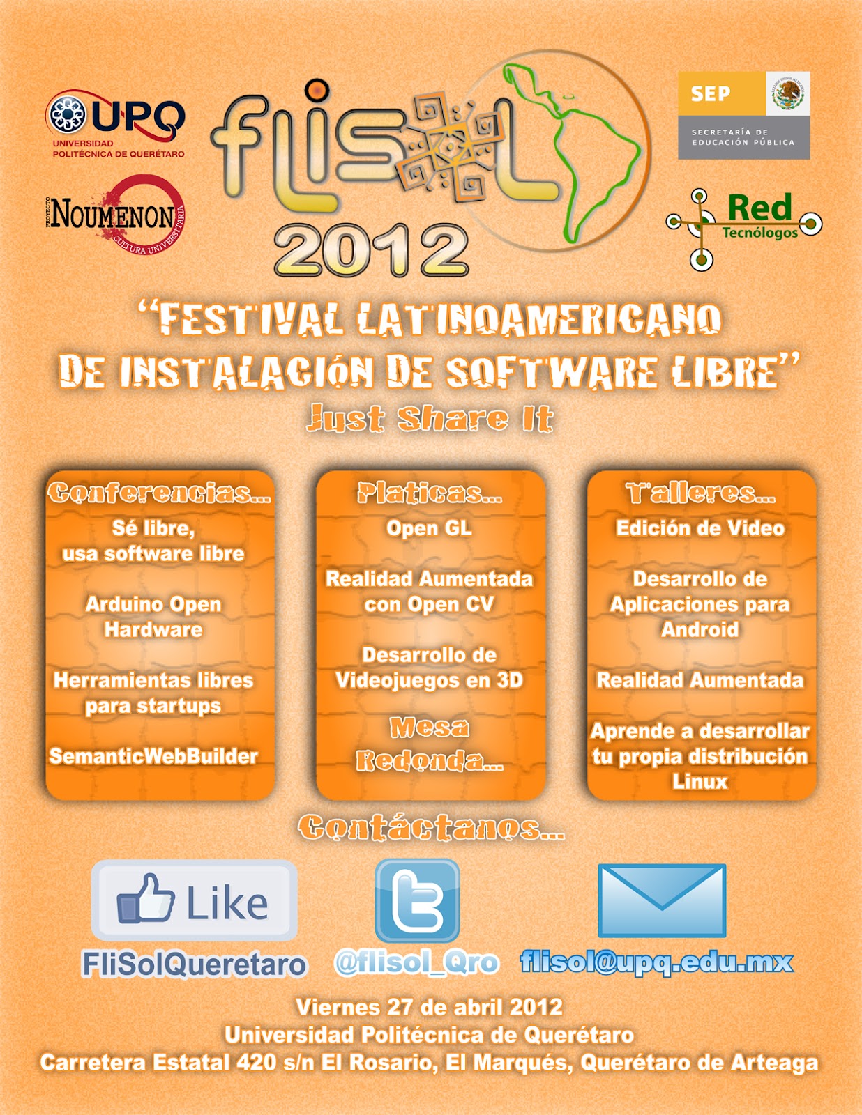 FLISOL 2012: Software libre en Latinoamerica ~ Kahivec