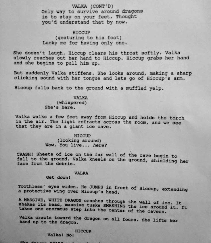 Leaked HTTYD 2 script pages! (UPDATE) ~ Berk's Grapevine