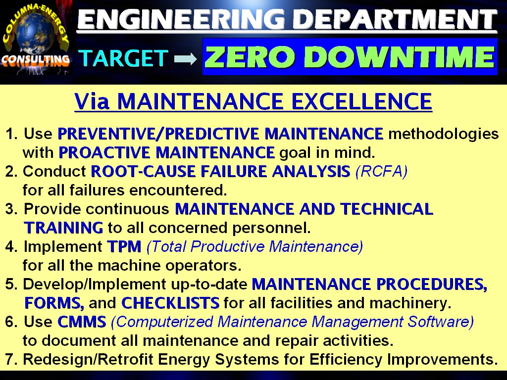 COLUMNA ENERGY: MAINTENANCE EXCELLENCE: The Best Maintenance Management ...