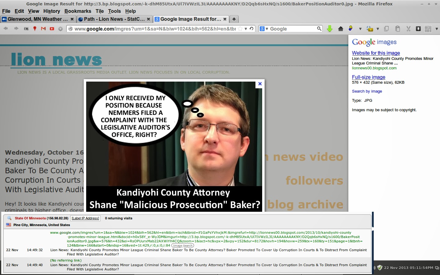 Lion News: Kandiyohi County Promotes Minor League Criminal Shane Baker ...