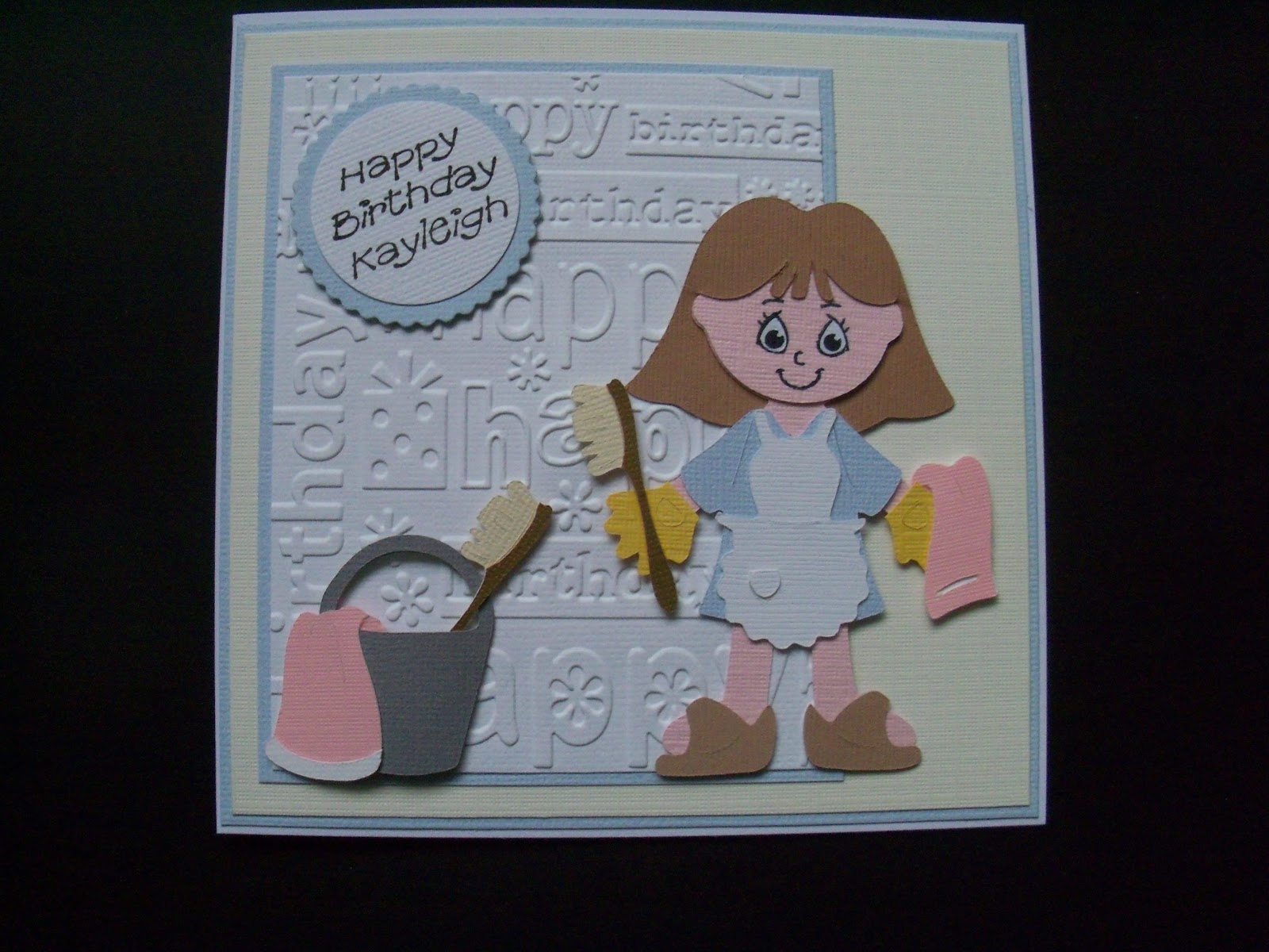 Cards By Chrissie: A Cleaners Birthday Card