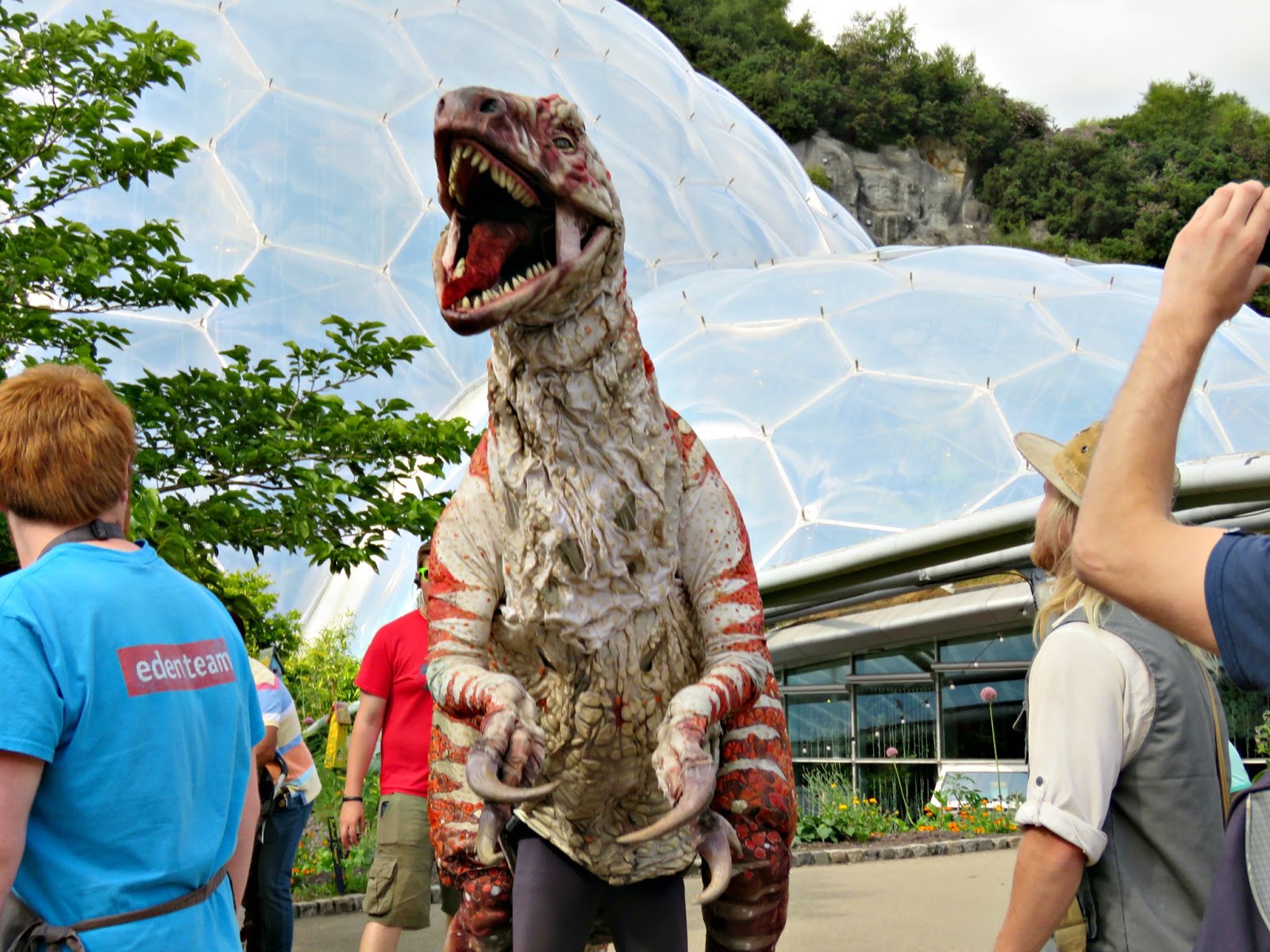 just saying ...: Dino rampage at the Eden Project, Cornwall