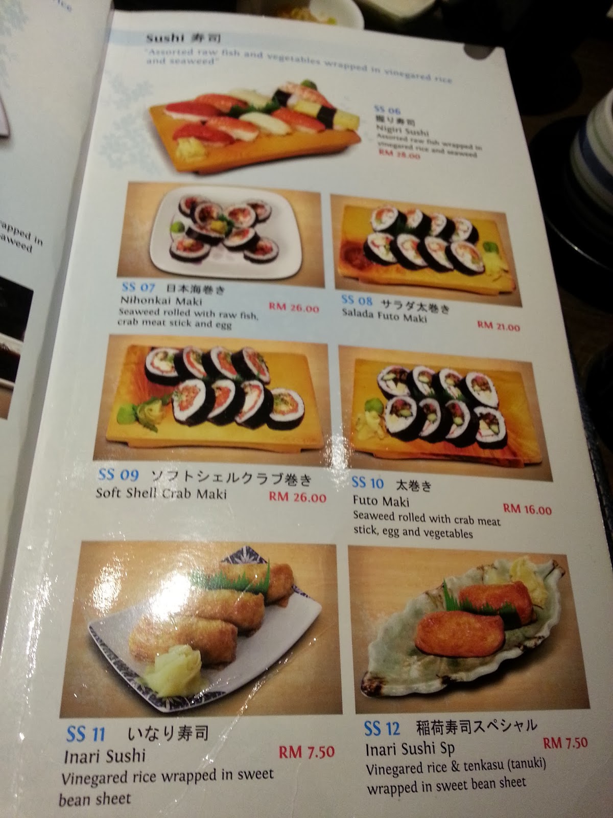 Purfect Imperfections: Food Review: Nihonkai Japanese Restaurant Kota ...