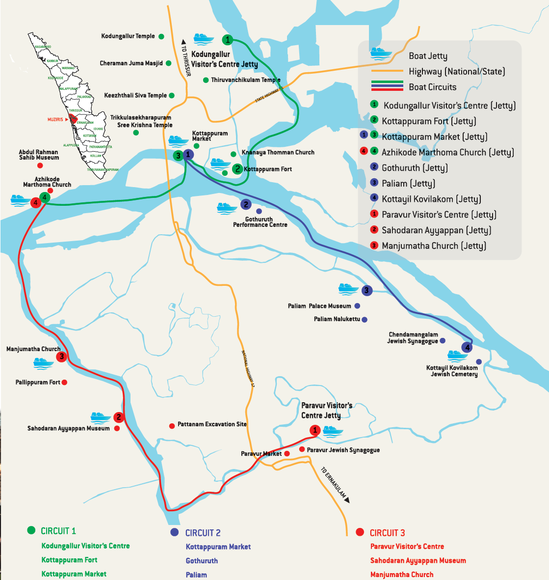 A water tour through Muziris - The ancient port in Kerala