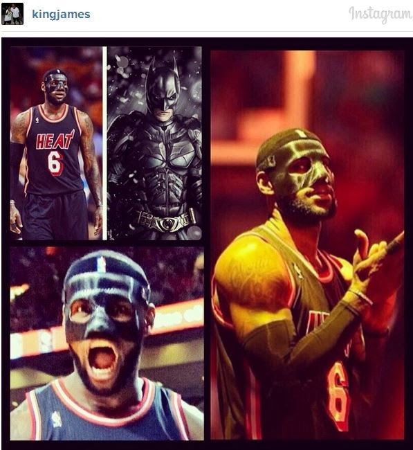 Z.Love's Entertainment Blog: Why did Lebron James Wear a Black Face Mask?