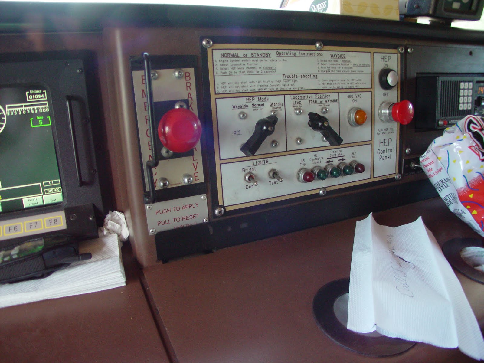 Milepost 154: A Train Blog: Inside an Amtrak GE P42DC Locomotive