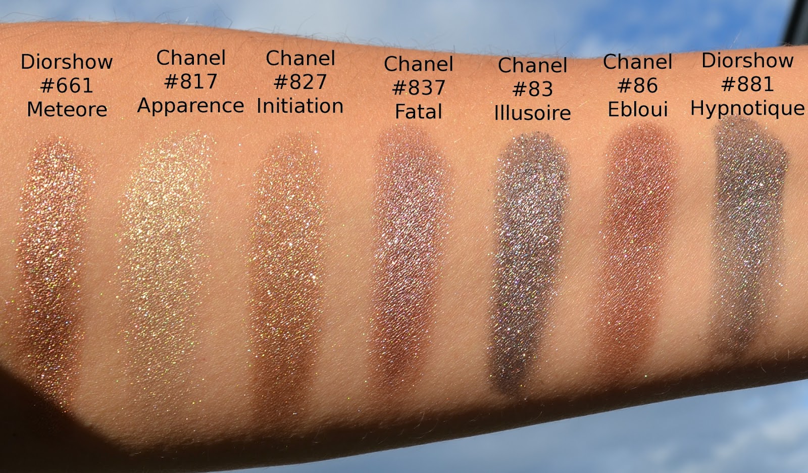 Chanel Illusion D'Ombre #827 Initiation & #837 Fatal from Nuit Infinie ...