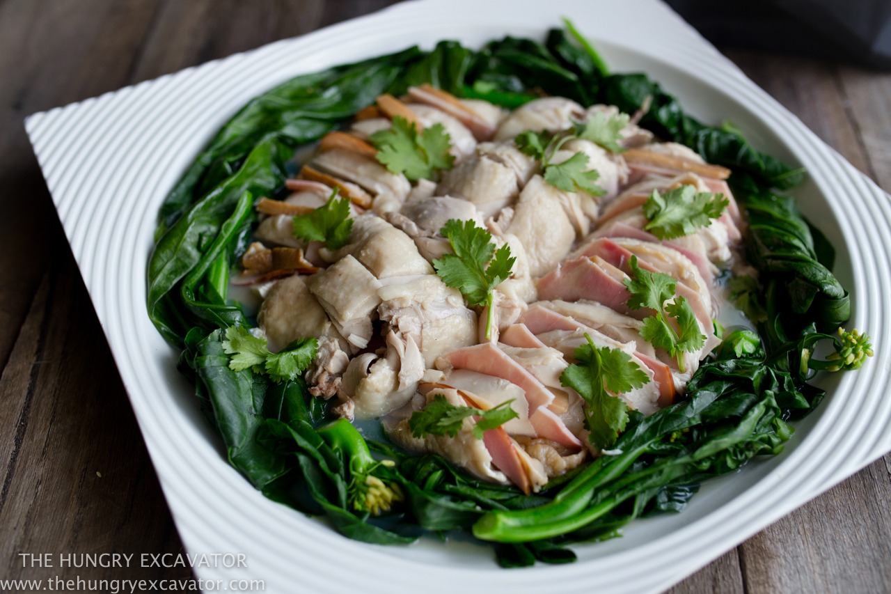 The Hungry Excavator: Mum's Ham, Abalone & Kailan Jade Chicken Recipe ...