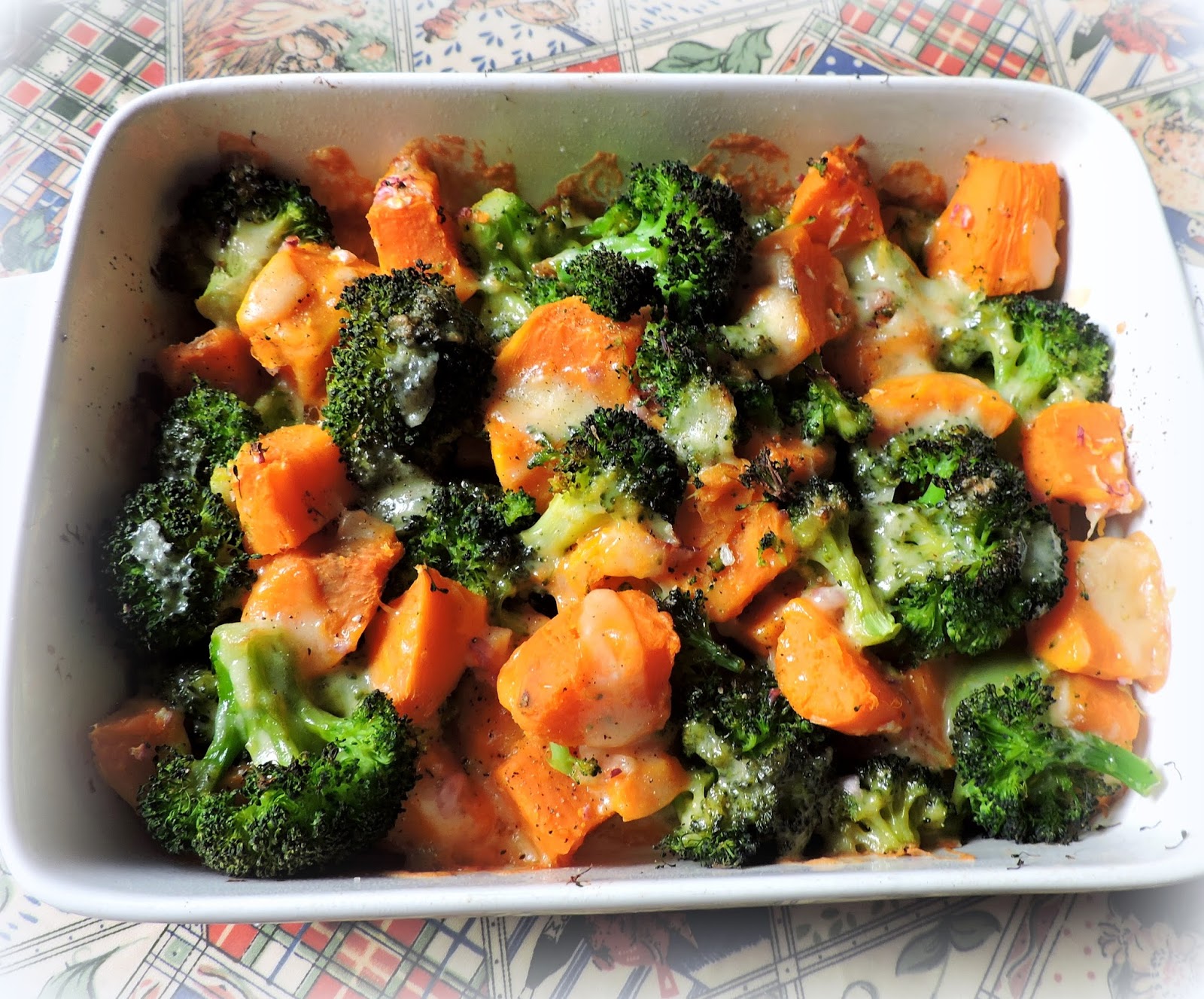 Sweet Potato, Broccoli & Cheese Bake | The English Kitchen