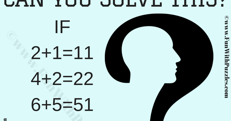 Tricky Logical Brain Teaser Number Puzzle for Genius Minds