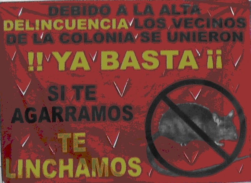El mexiquense Hoy: Vecinos de Ecatepec, toman medias "Ratero, si te ...
