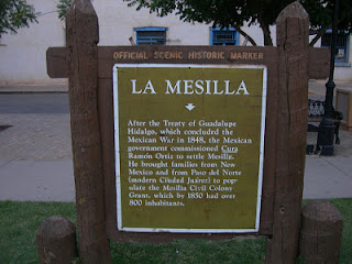Historical Markers of New Mexico: La Mesilla Historical Marker