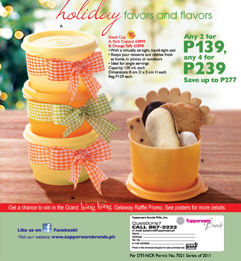 My Tupperware Catalog: Tupperware Catalog Monthly November 2011