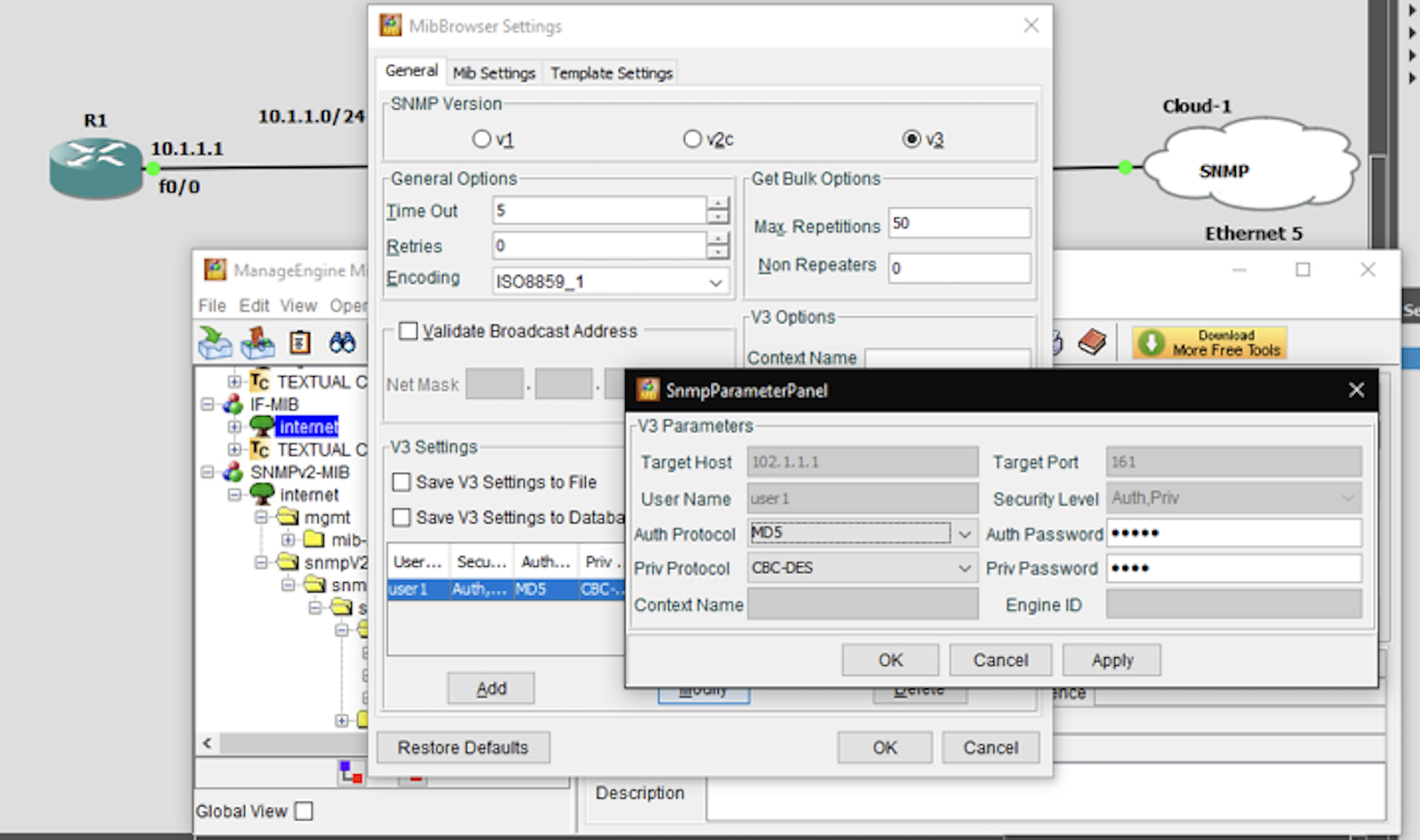 HackingDNA: SNMP LAB ON GNS3