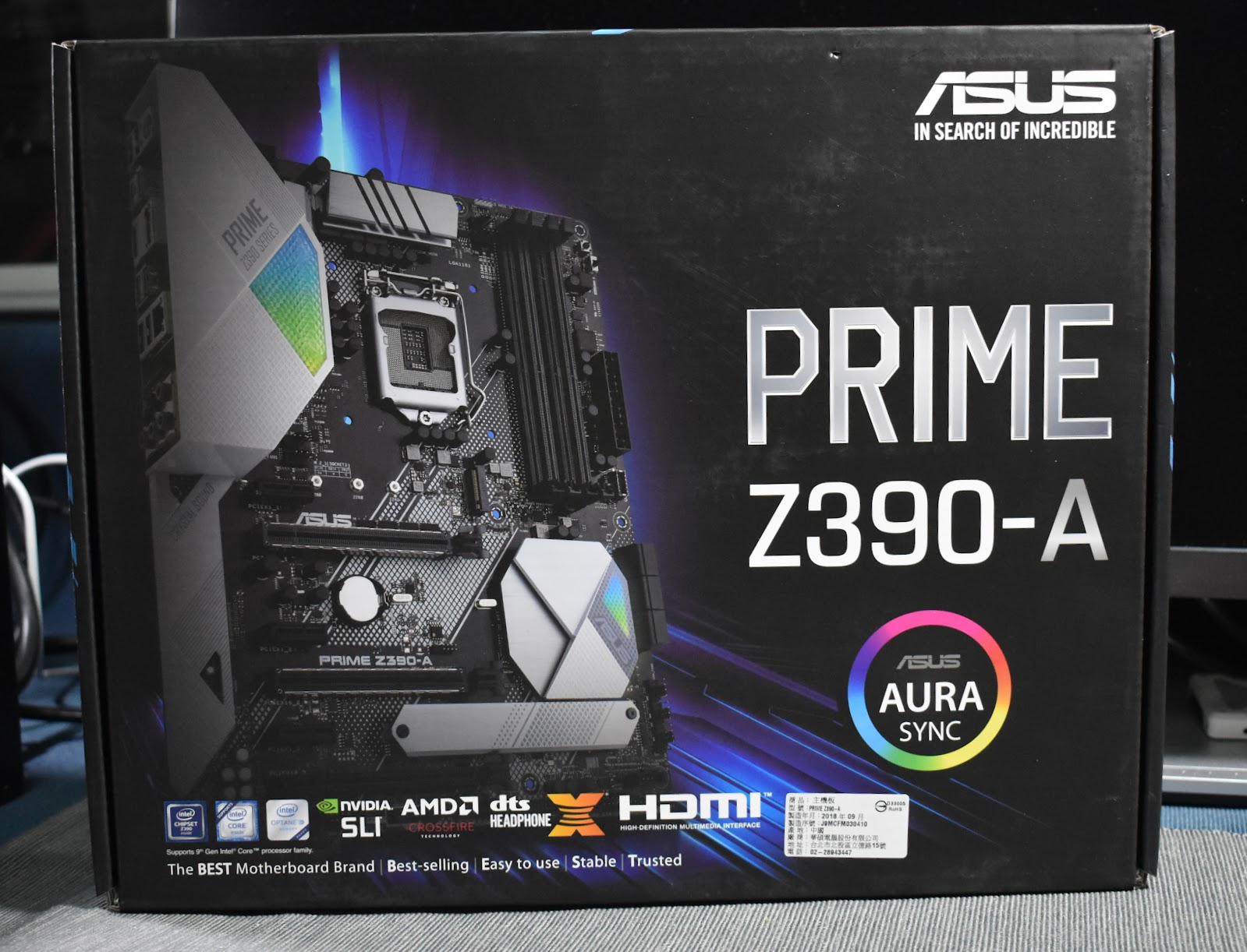 ASUS PRIME Z390-A輕開箱