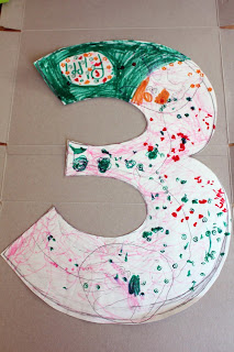 Sew me a fumberlant: Making a Number 3 Piñata