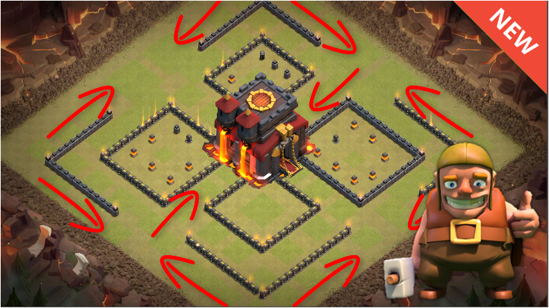 Xếp base Hall 10 thủ War chống 3 sao hiệu quả nhất 2019 | Clash of ...