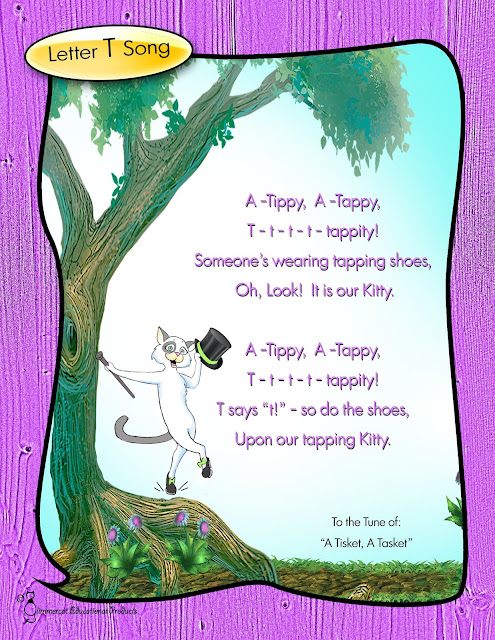 Glimmercat Education: Letter of the Week for T