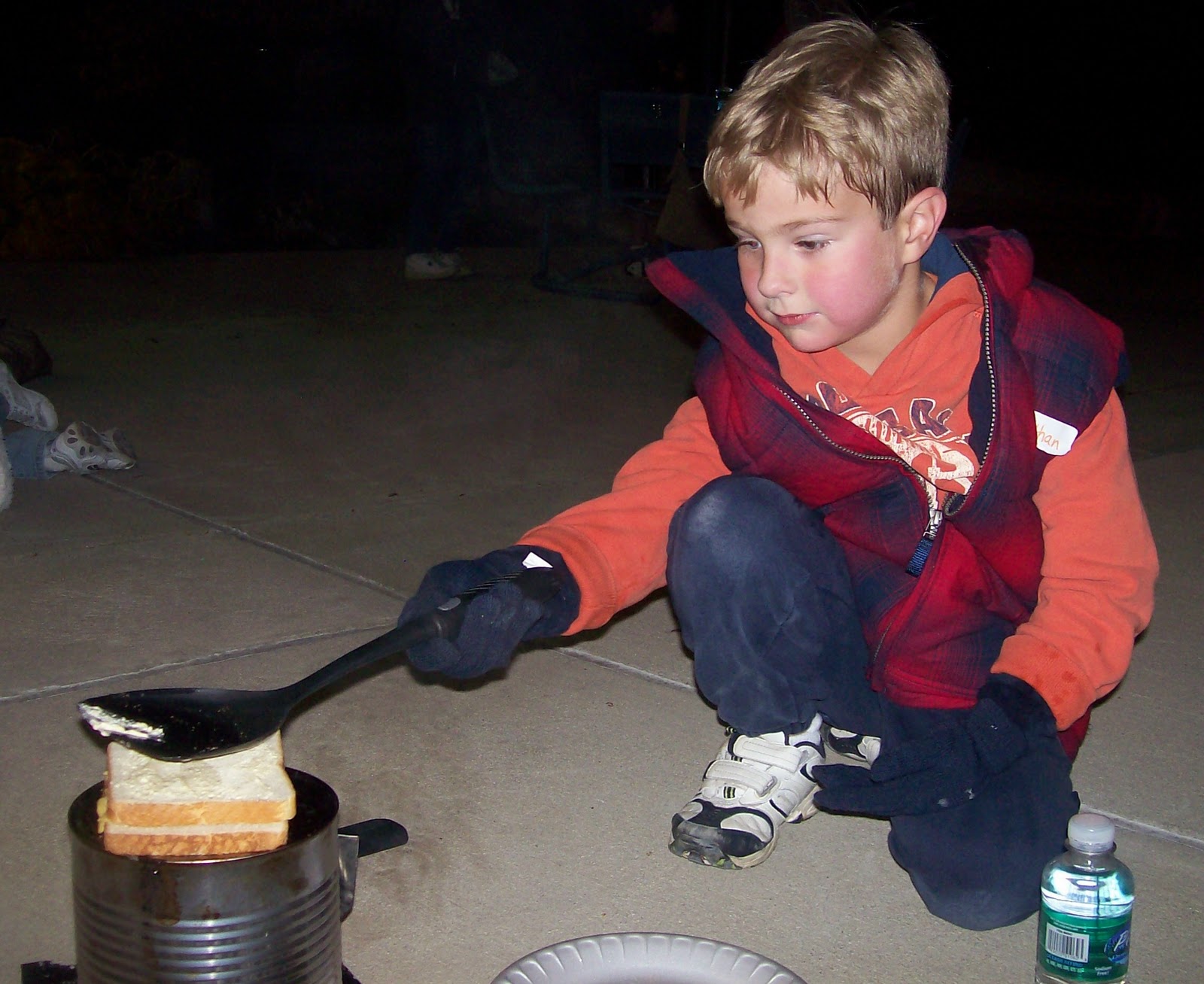 Here On Hartland: Friday Night Fun: Tin Can Cooking