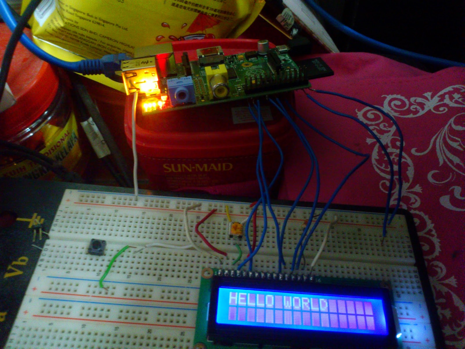 Programming Tutorial 16x2 Lcd Hello World Using C Wiringpi