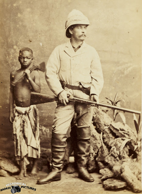 Badass Historical Pictures: Victorian era safari hunter