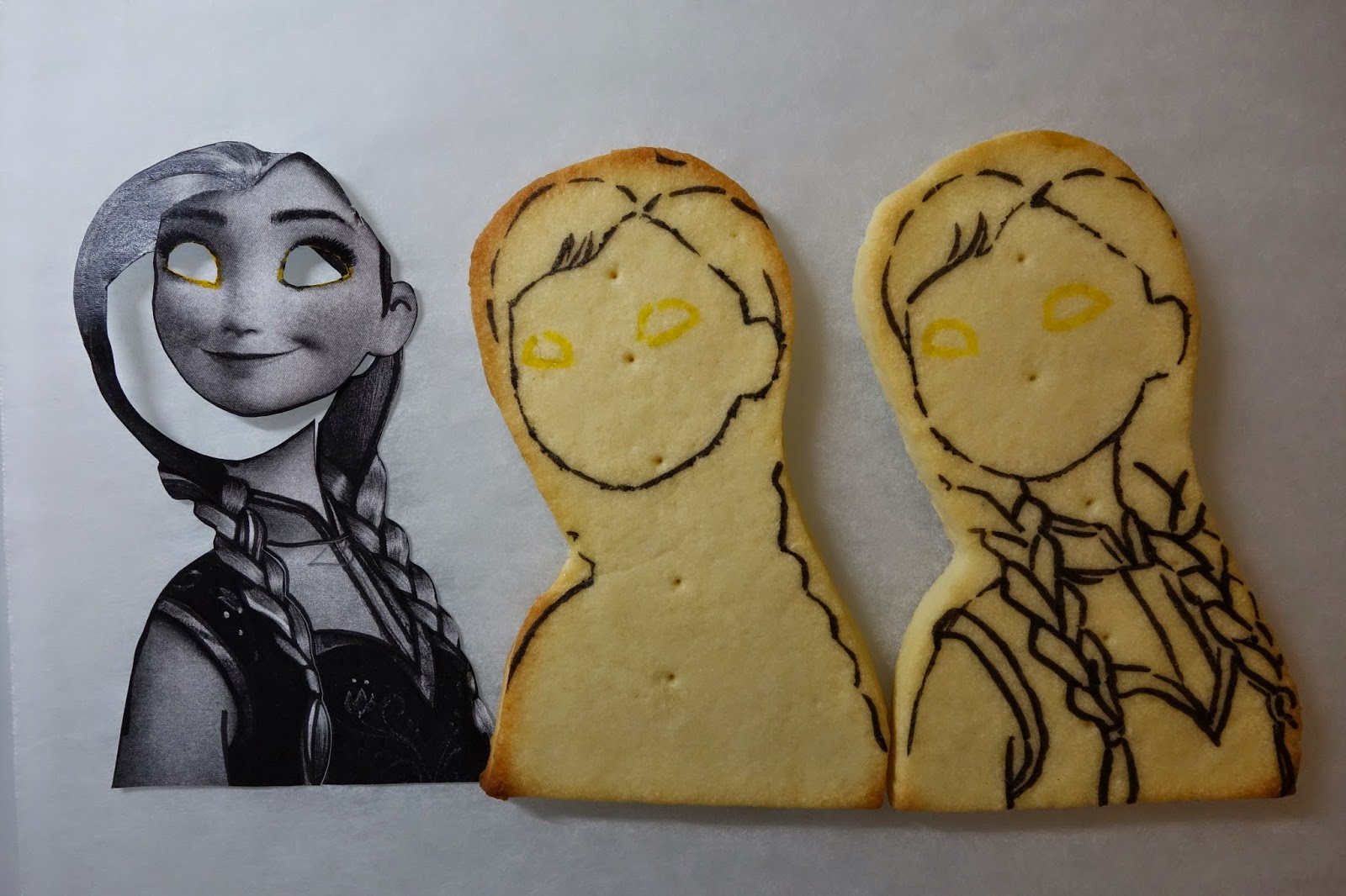 Cookie and Me: Frozen Cookie Tutorial - Anna and Elsa color mix