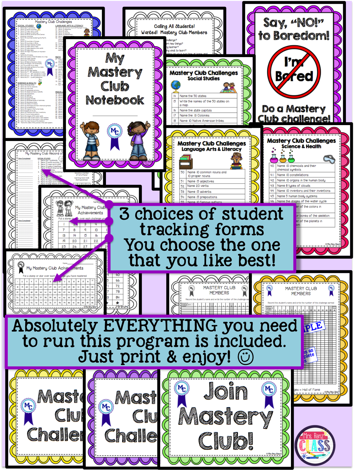 Mrs. Renz' Class: Mastery Club is Now Updated and BETTER Than Ever!