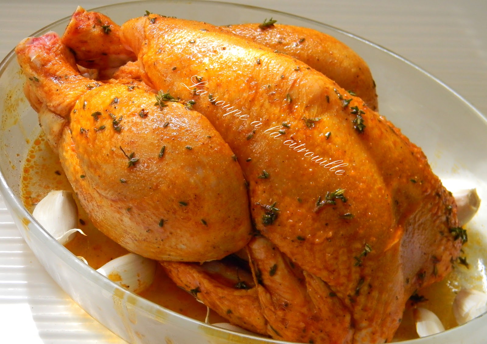 La soupe à la citrouille: Mon poulet rôti du Dimanche aux épices