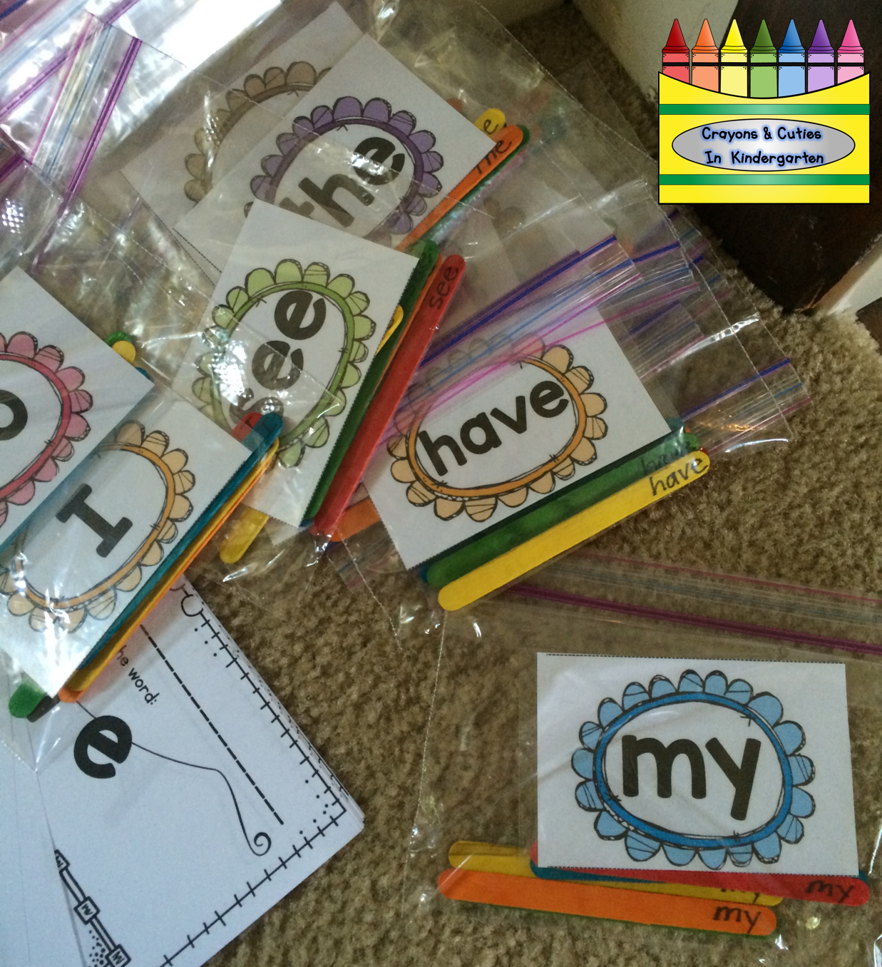 Crayons & Cuties In Kindergarten: Organizing my Sight Word Binder ...
