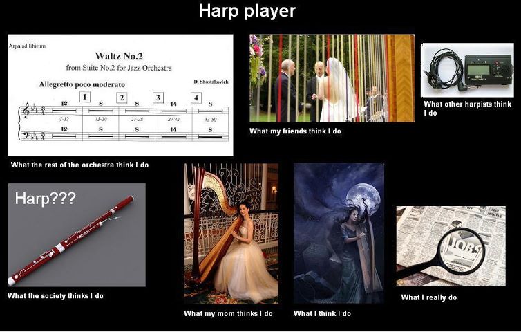 Harp Strings and Wings