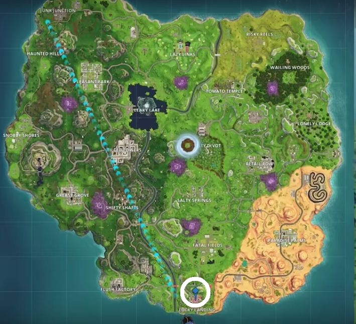 Dance Locations and Rewards Fortnite Season 6 Week 4