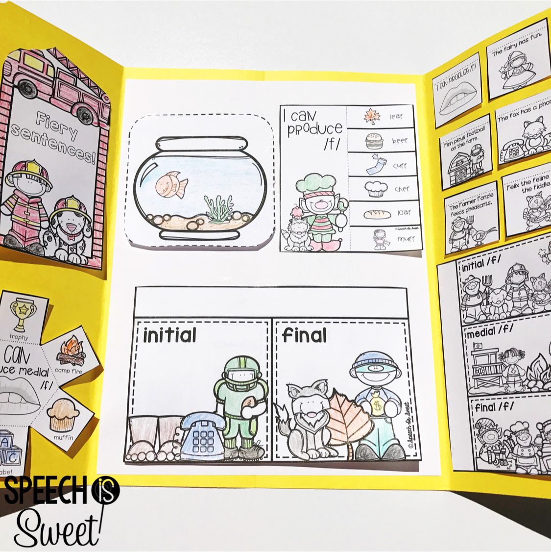 Articulation Lap Book Tutorial (plus freebie!) - Speech is Sweet