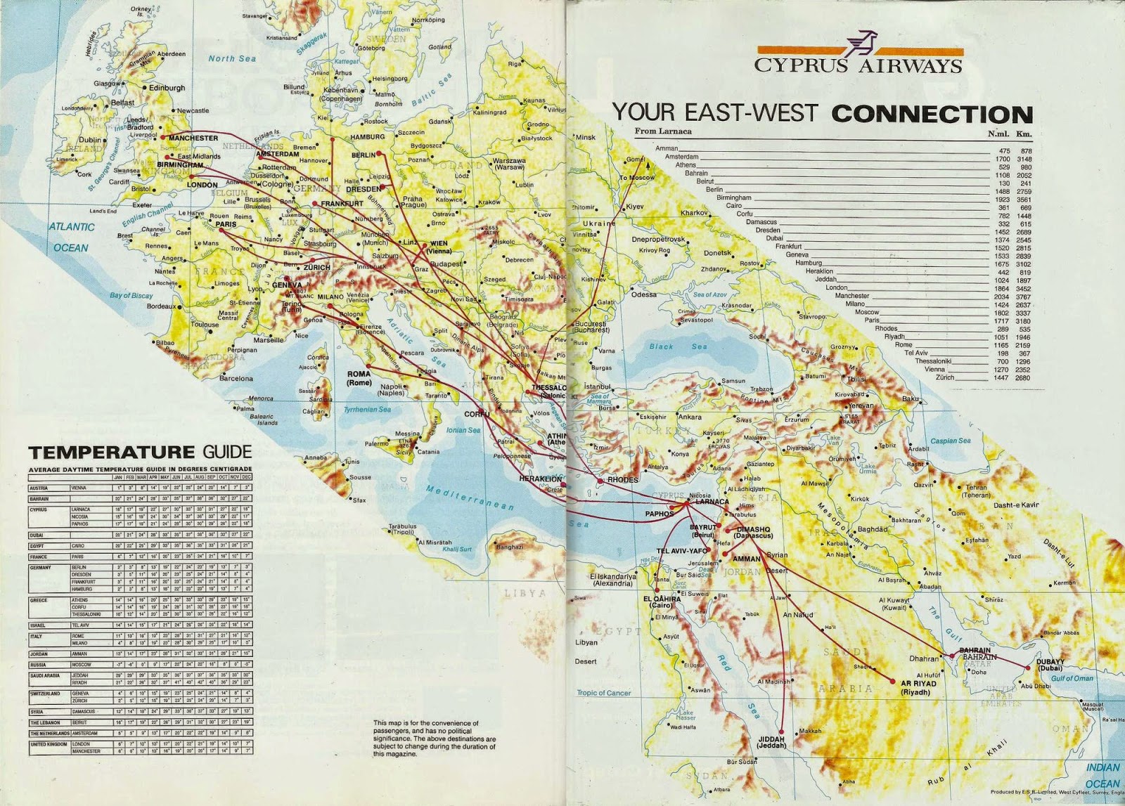 Airline memorabilia: Cyprus Airways (1998)