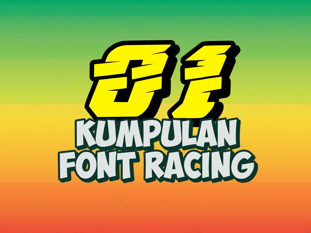 Kumpulan Font racing