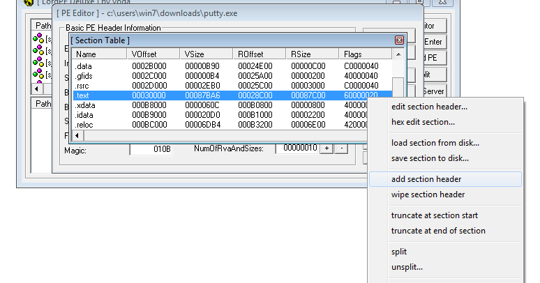 Backdooring Windows Binary ~ inputzero