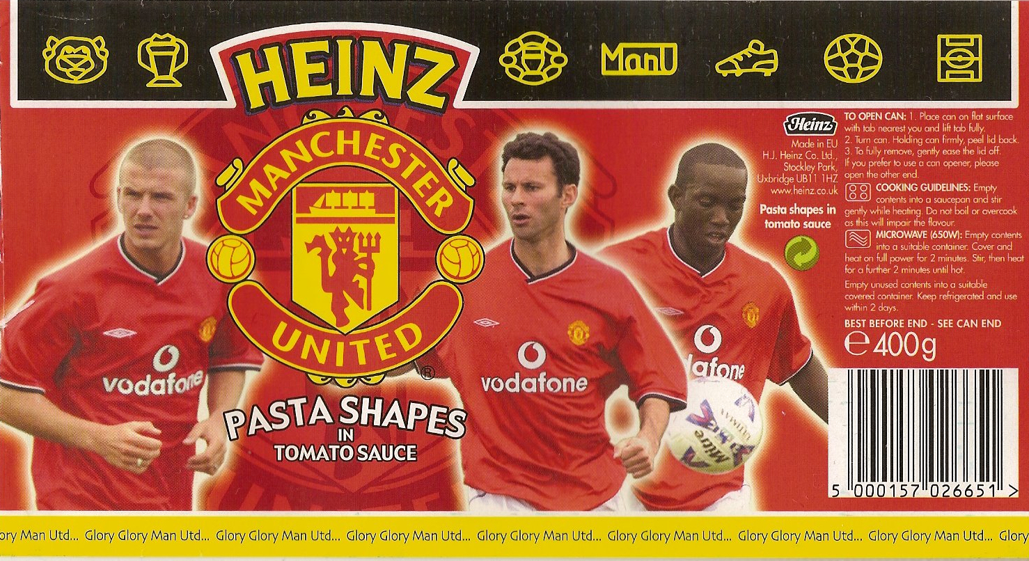 Football Cartophilic Info Exchange: Heinz ~ Manchester United Pasta ...