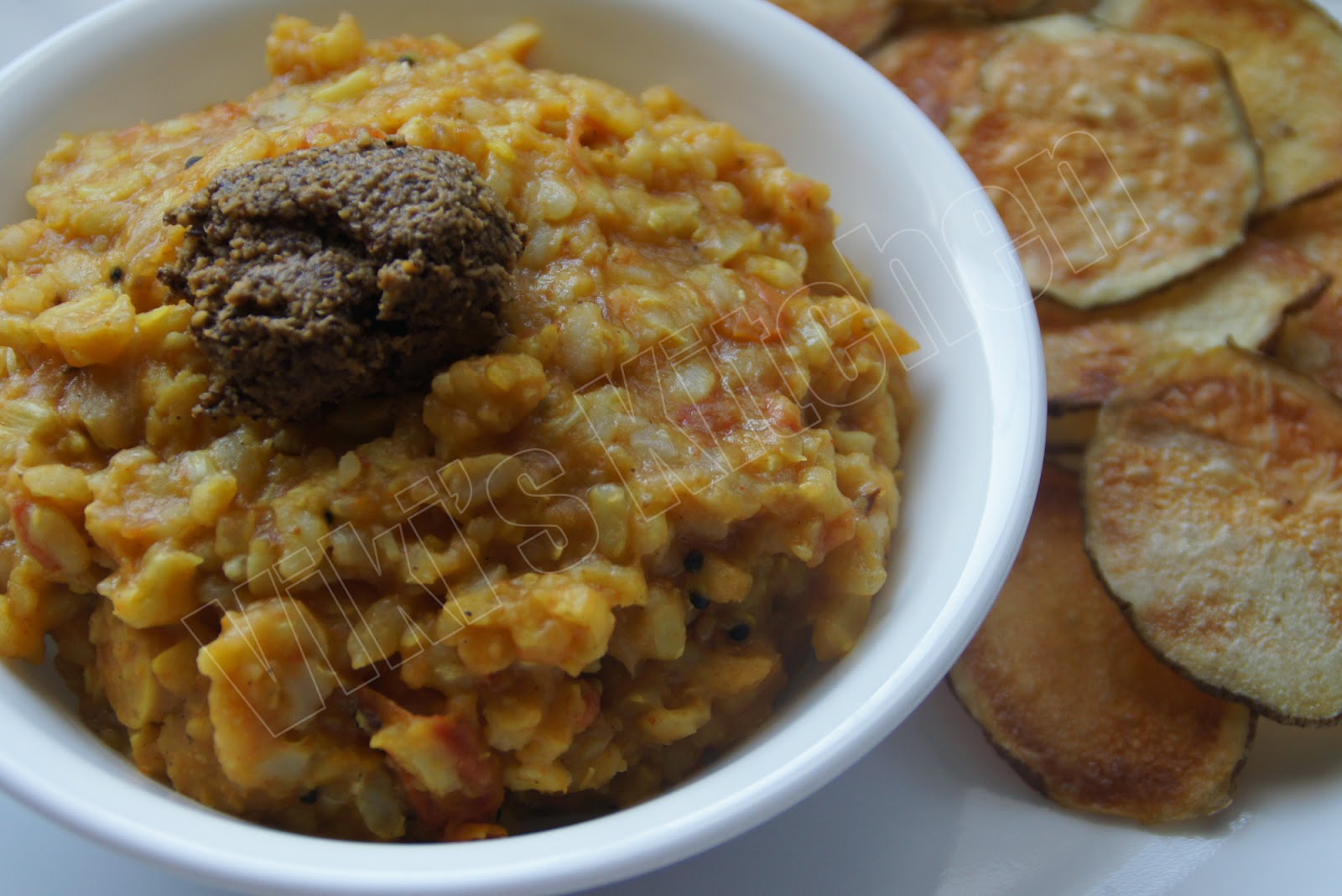 Viki 's Kitchen: Brown rice paruppu saatham