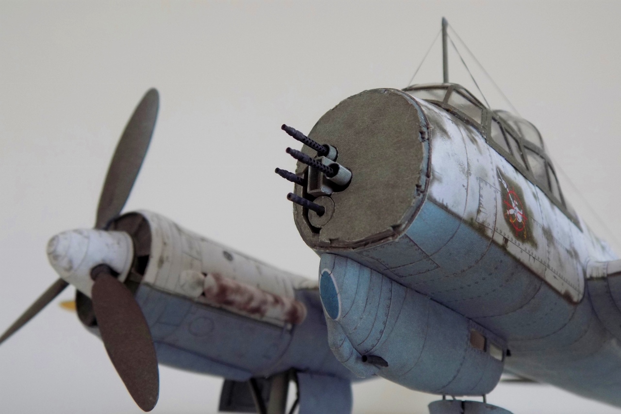 Samoloty z kartonu: Galeria / Photo gallery - Junkers Ju-88 C6 - "Zima 1942/43"/ "Winter 1942/43"