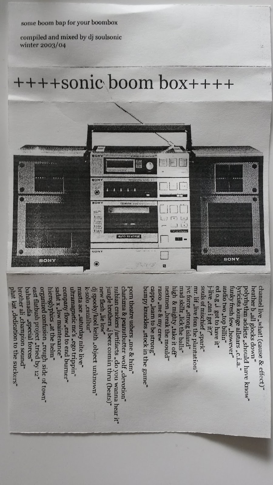 Herr Wempe a/k/a DJ Soulsonic: Black Power - Boom Box (Mixes)